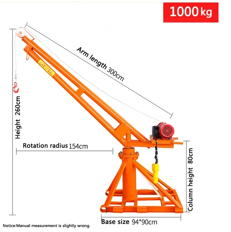 Mini Hydraulic Crane - Portable Lift for Easy Goods Handling