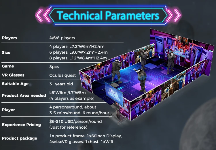 Infinity Customized 4/6/8 Players Space Walk Virtual Reality 9d Vr Free ...