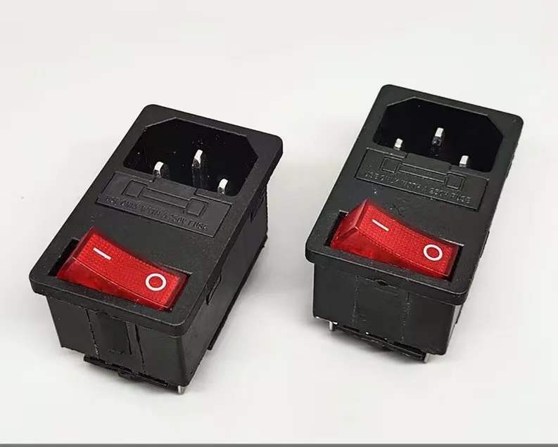 IEC Electrical Switch Connector - Female Plug AC Power Inlet