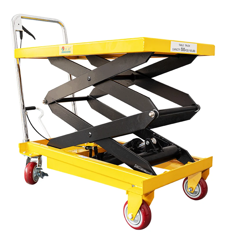 Hand Manual Hydraulic 200kg 250 Kg 500kg Single Stage Scissor Lifts ...