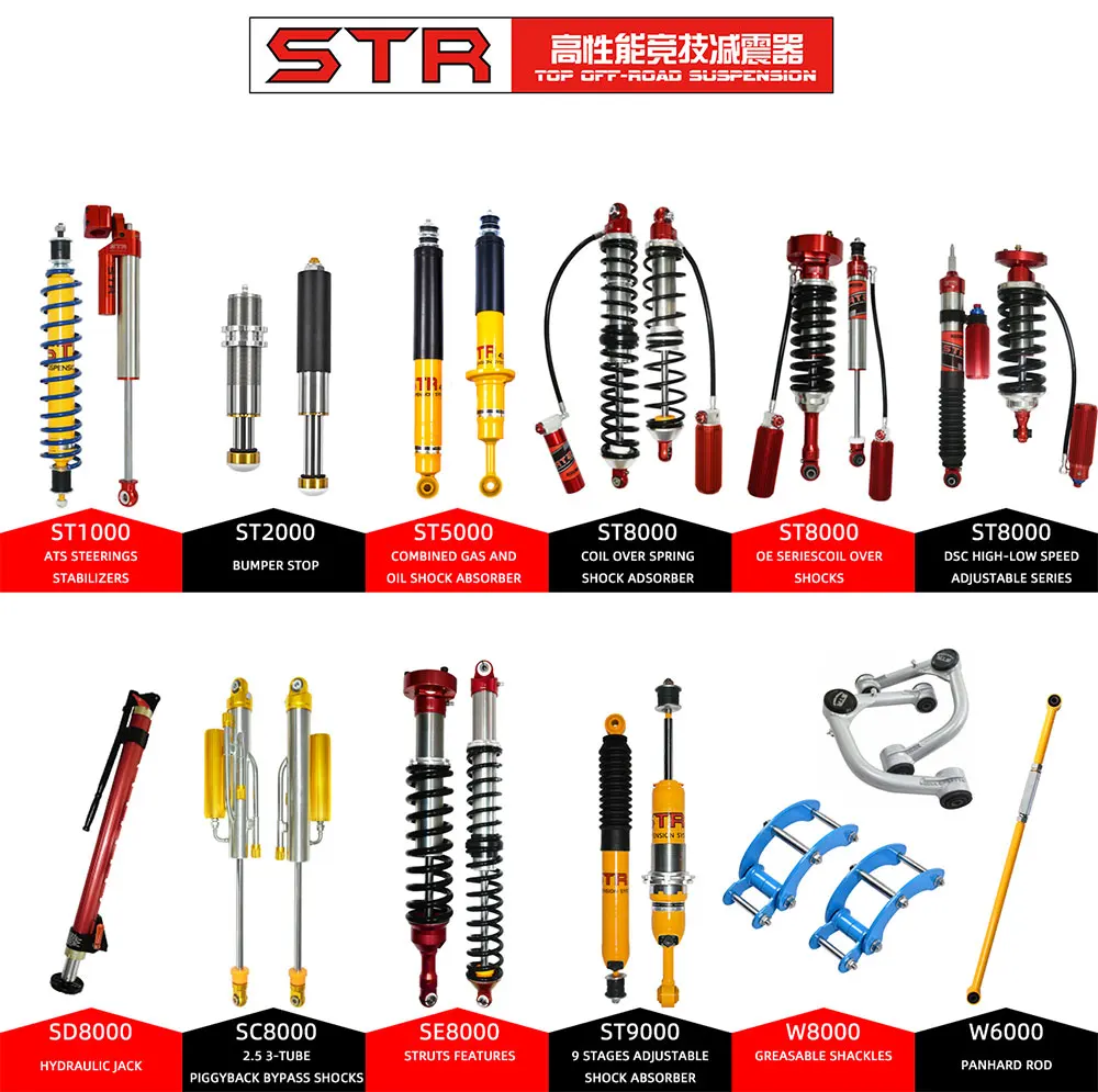 STR 4x4 Lift Kit - Adjustable Nitrogen Gas Shock Absorbers