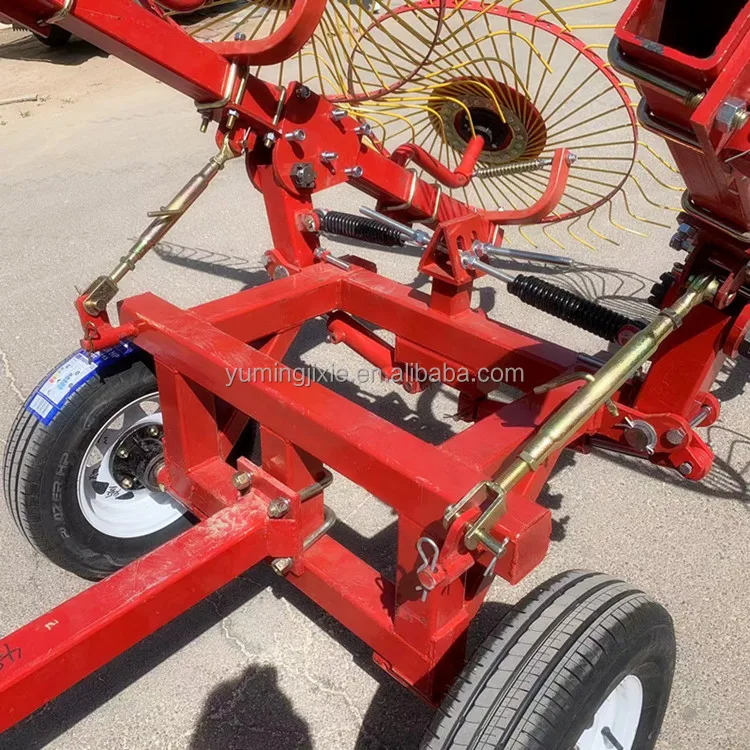 High Performance Tractor Finger Wheel Rake 4 Disc Gear Wheel Rake for ...