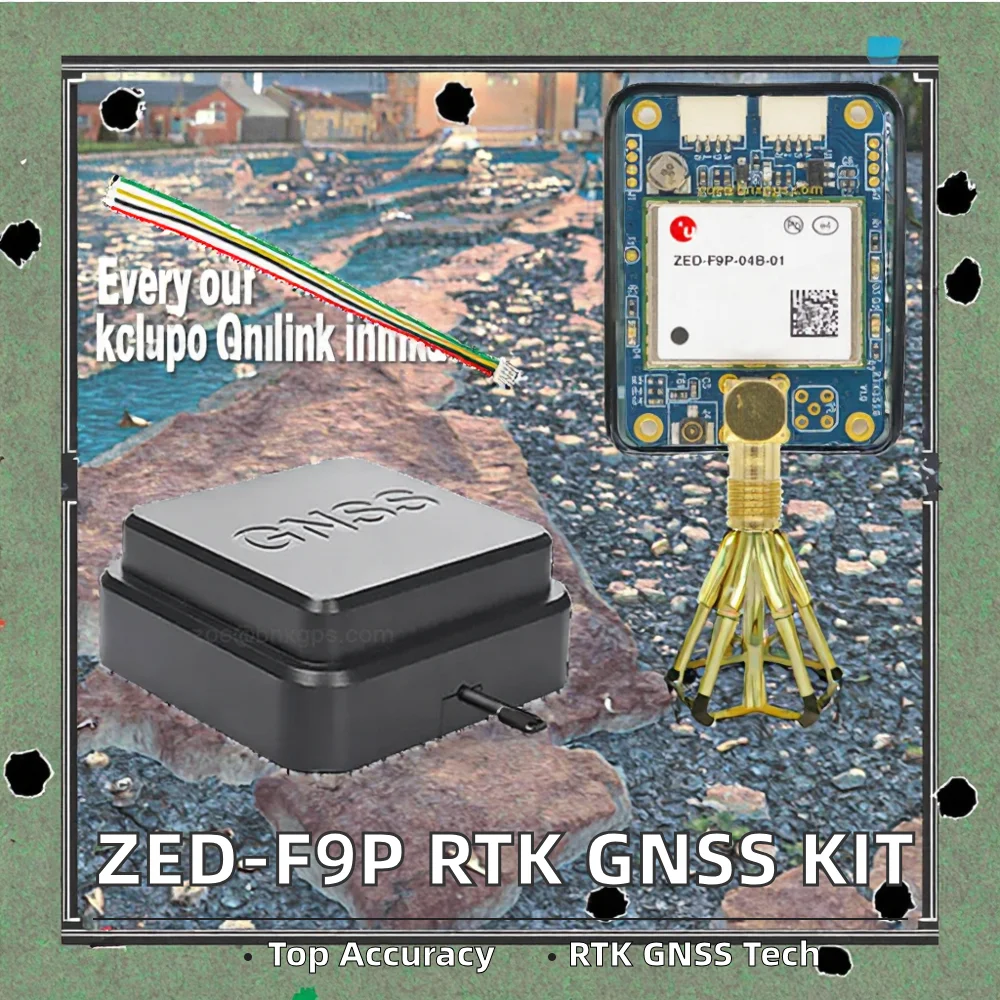 ZED-F9P RTK GNSS Module and External Antenna High Precision Sets with 0 ...