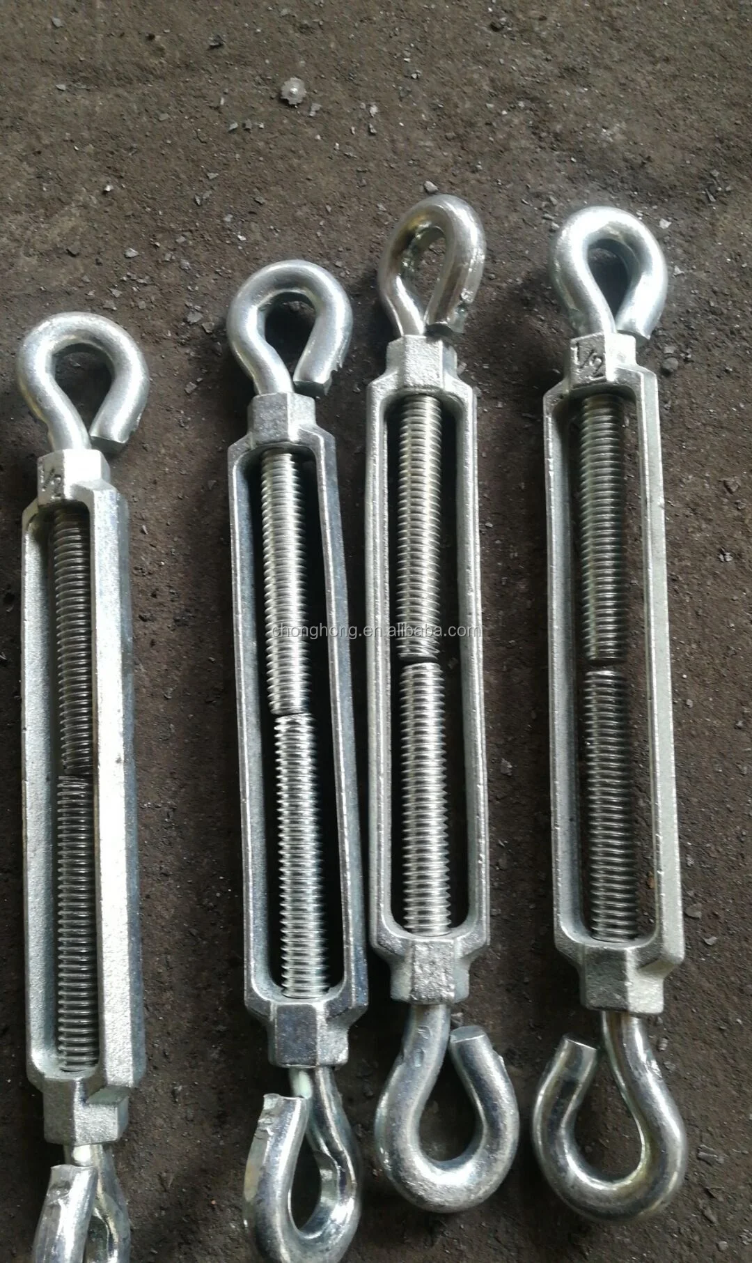 Open Body Wire Rope Turnbuckles Riggings 3/4" Galvanized Steel ...