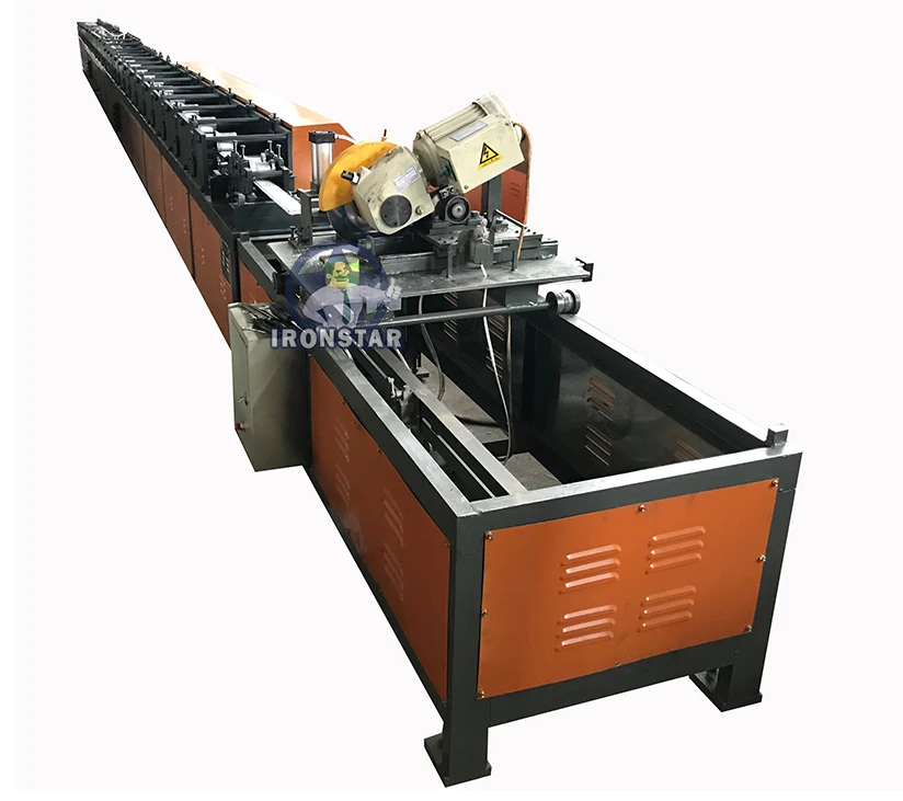 Ironstar Pu Shutter Door Roll Forming Line Algeria Popular Metal Shutter Door Color Roof Tile ...