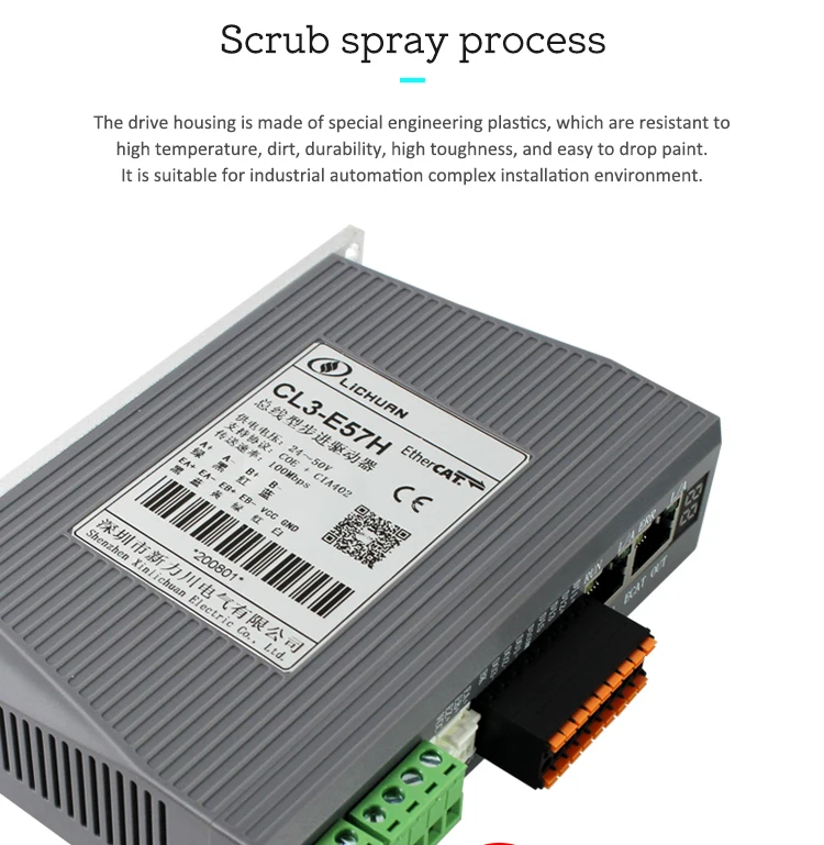 Ethercat Bus Type Stepper Motor Driver Kit 2 Phase Nema 17 23 24 Close Loop Stepper Motor Cl3 ...