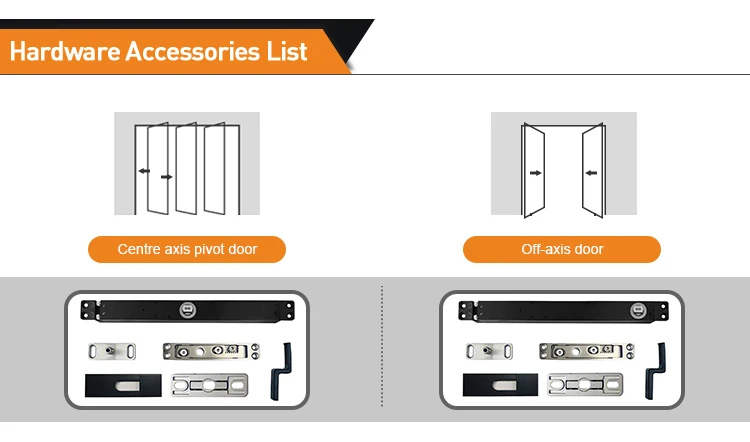 New Design Aluminum Alloy Tempered Glass Door Glass Off-axis Pivot Door ...