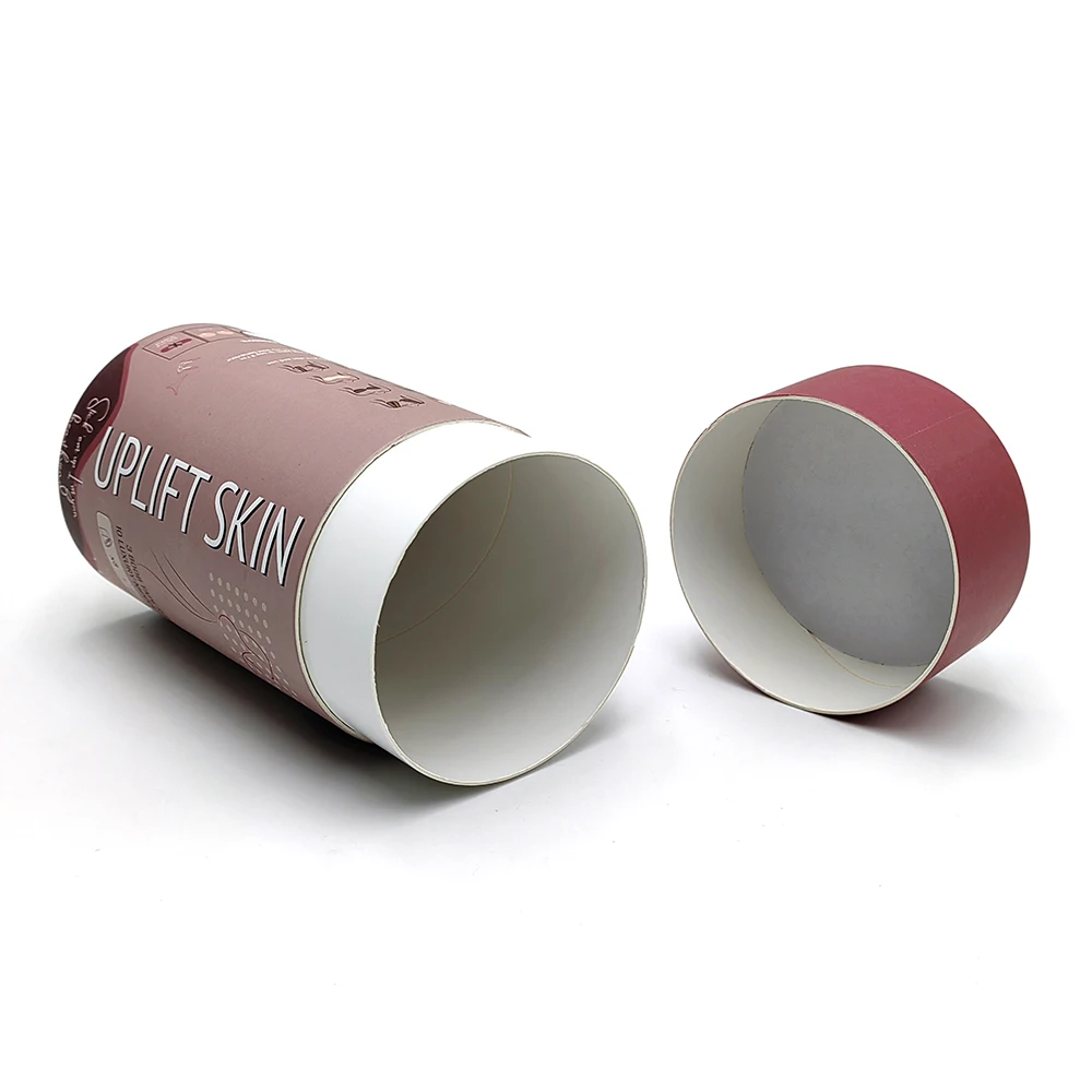 Zero Waste Eco Paper Tube Container Custom Design Sample Cylinder Round ...