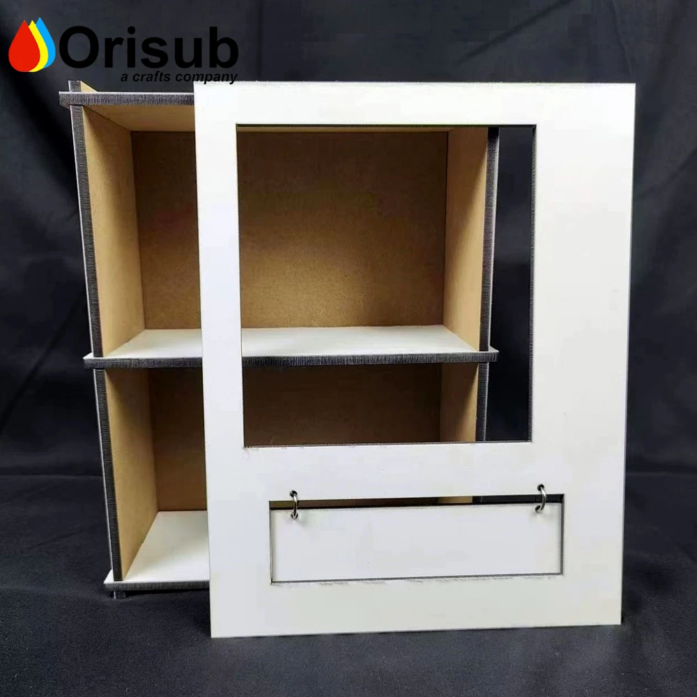 Personalized White Plain MDF Gift Box - Sublimation Vending Machines