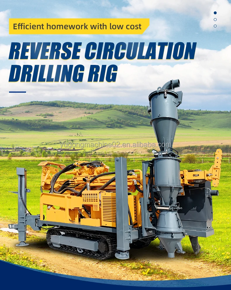 Hydraulic Dth Track Mounted Reverse Circulation Mining Rc Drilling Rig ...