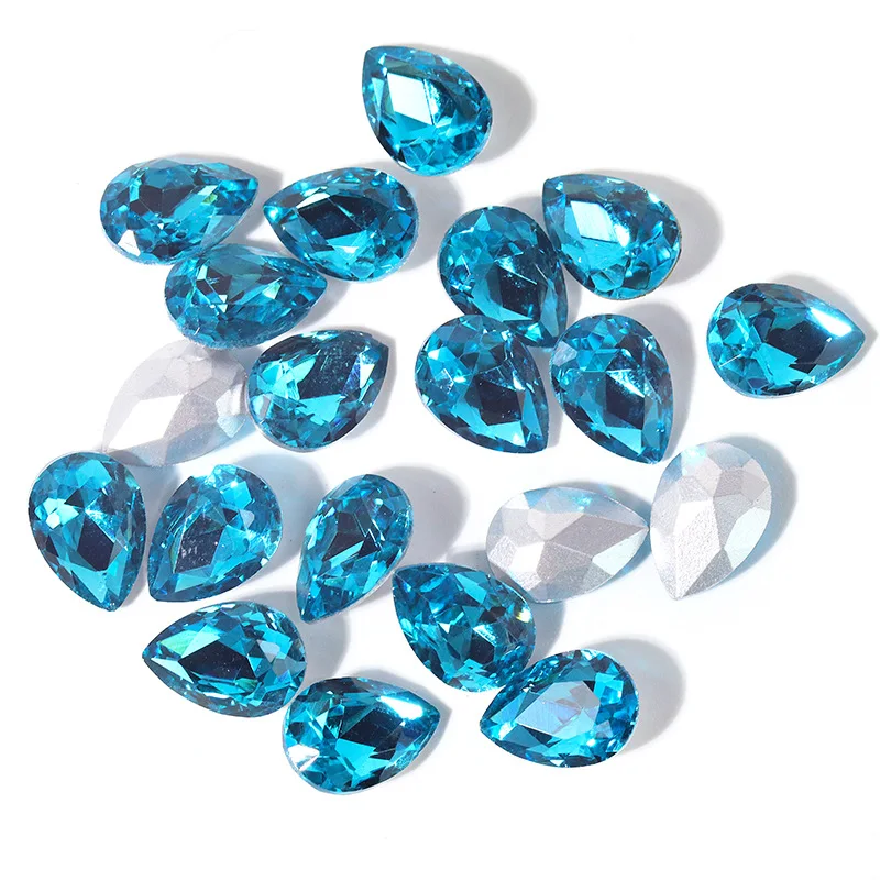 Wholesale AB Color Rhinestones - Teardrop Crystal Stones