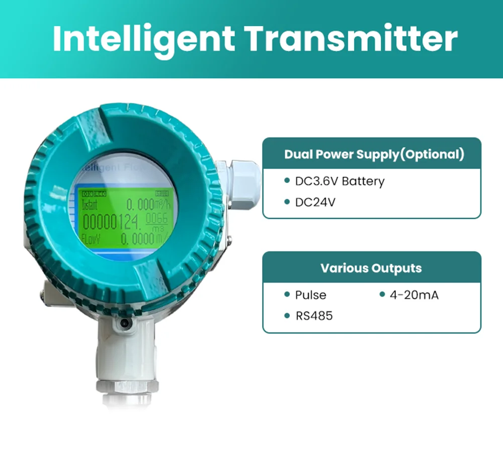 Conventional Flange Turbine Flowmeter Flow Sensor 4-20ma Rs485 - Buy ...