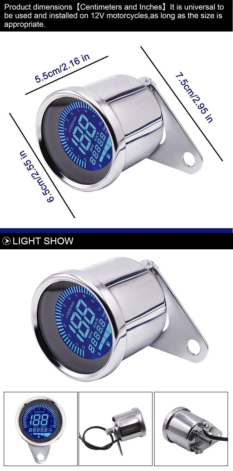 High Quality Universal Digital Speedometer For Motorcycle - Buy ...