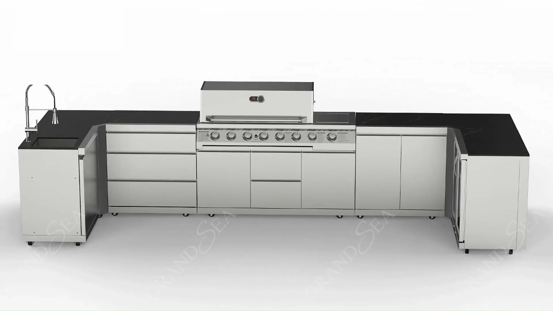 Modular Stainless Steel Outdoor Kitchen Set Outdoor Kitchen Bbq Island ...