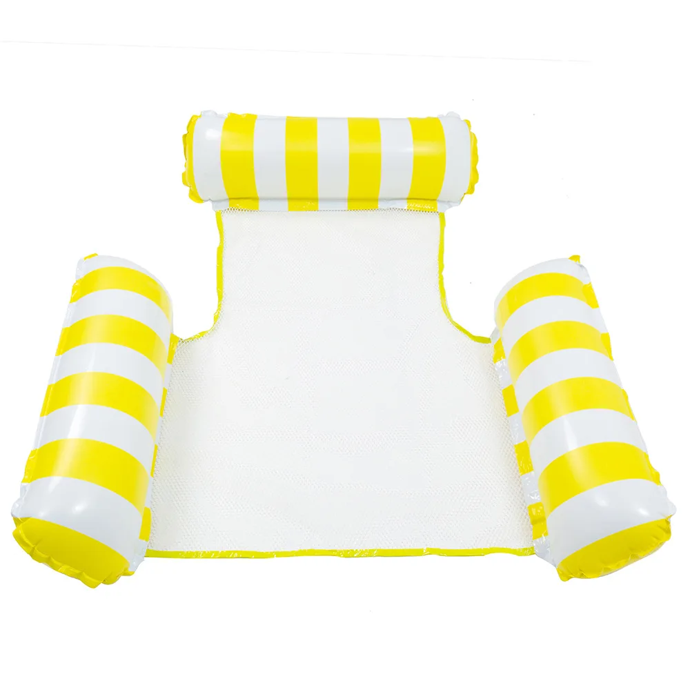 Mesh Floating Bed Toy Inflatable Hammock Water Foldable Backrest ...