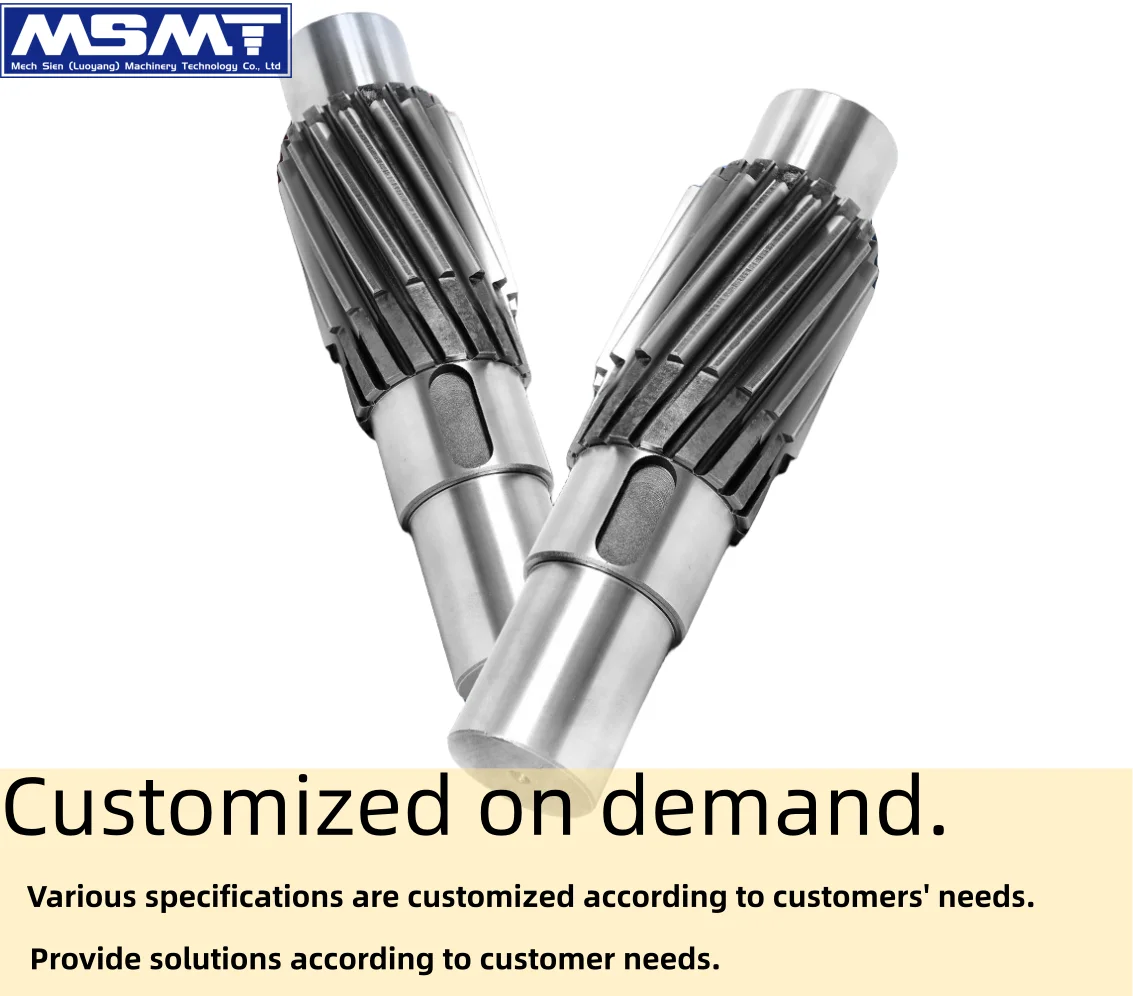 Large Diameter Herringbone Gear Shaft Custom Heavy Duty Steel Main Gear ...