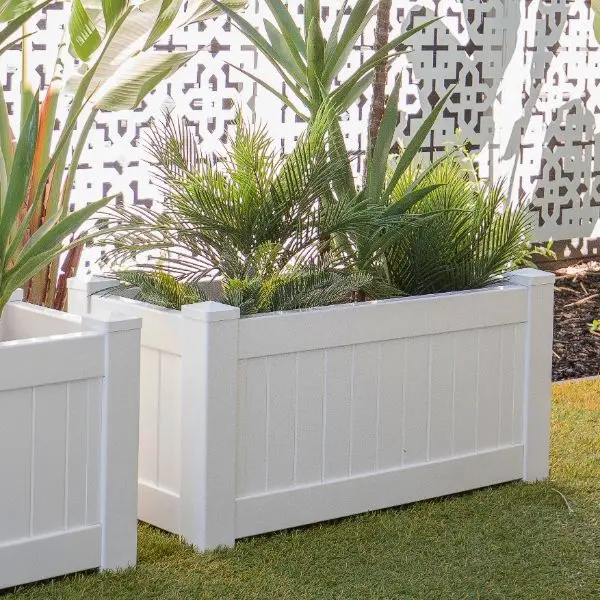 New Design White Vinyl Garden Planter Box Plastic Planting Bed - Buy ...