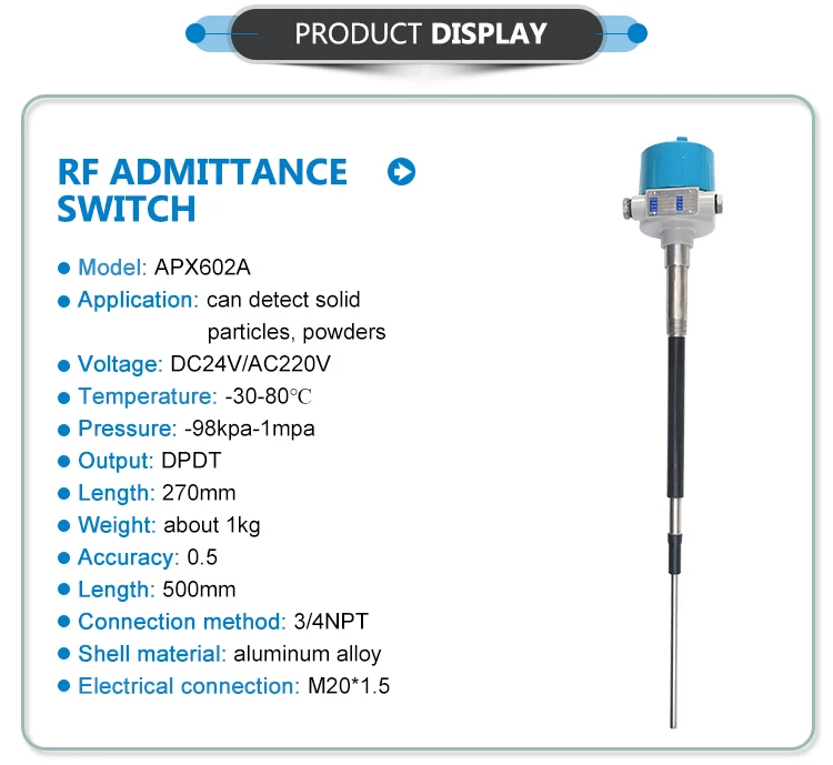 Admittance Level Sensor - Reliable Radio Frequency Switch