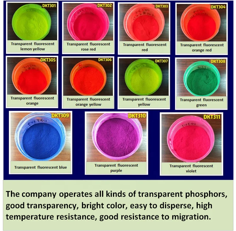 Transparent Fluorescent Powder High Quality Fluorescent Neon Pigment ...