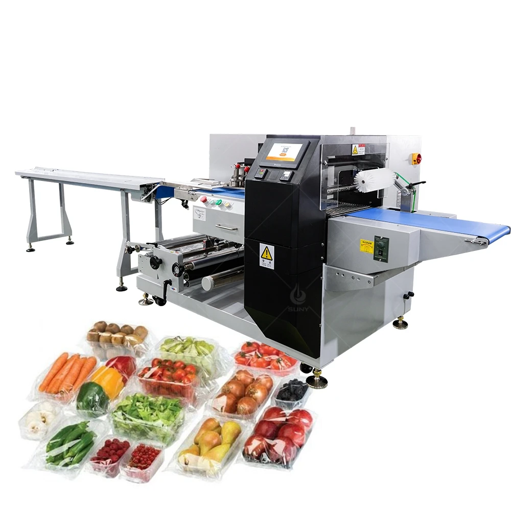 Alibaba.com: Factory Horizontal HFFS Flow Wrap Packing Machine for Roti Bakery Packaging ...