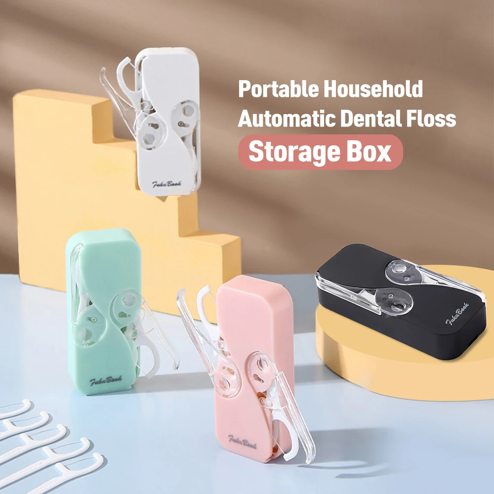 Reusable Teeth Flosser Toothpicks Container Storage Box