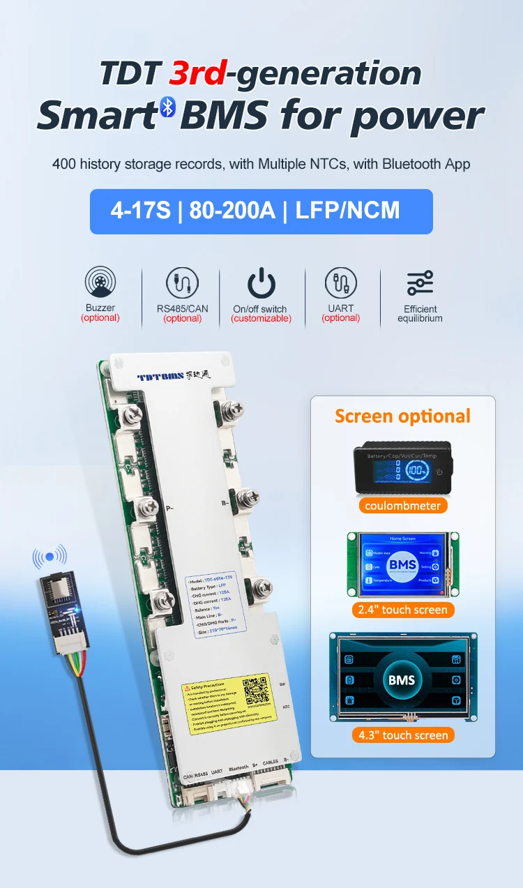 Smart TDT BMS Battery Management System for Lithium Ion