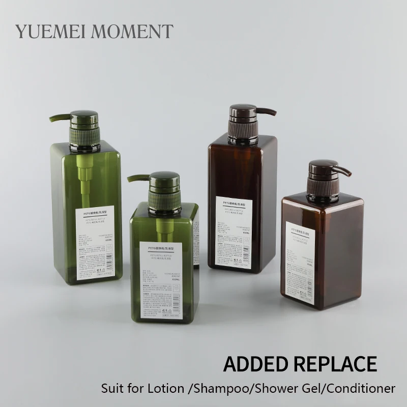 Eco Friendly Shampoo Bottle - 450ml PETG Cosmetic Packaging