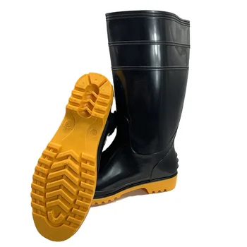 Anti Slip Unisex Plastic Pvc Rain Boots Waterproof Shoes For Men High ...