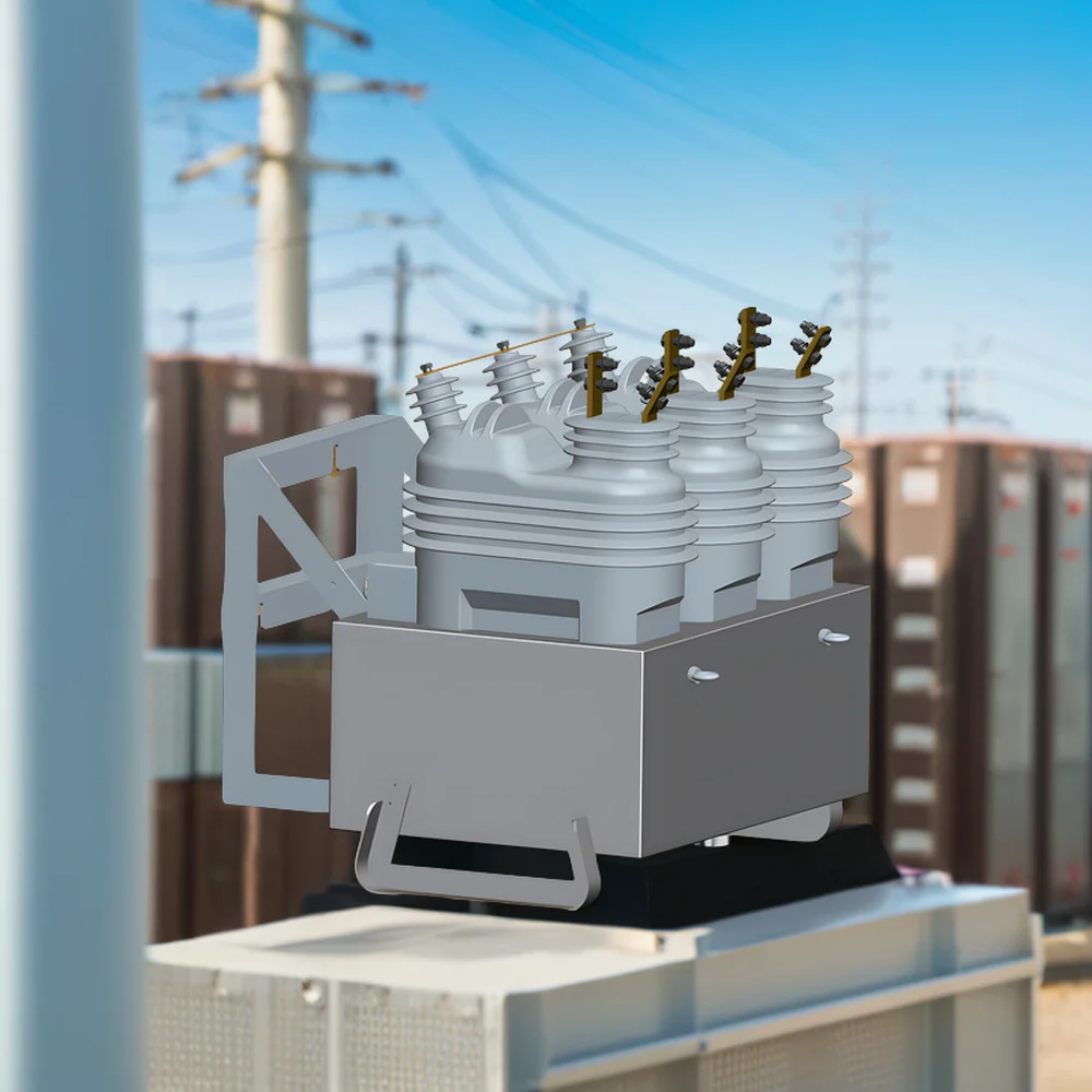 Mv Overhead Pole Mounted Metering Box Three Phase Casting Insulation ...