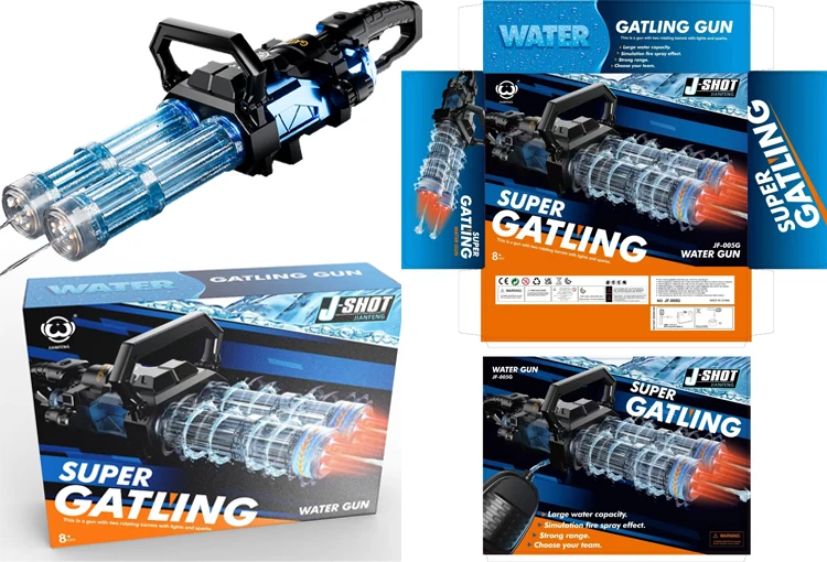 Rotating Electronic Water Gun Toy - Continuous Fire Fun