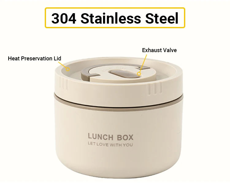 Stainless Steel Lunch Box - Keep Warm & Fresh Food Storage