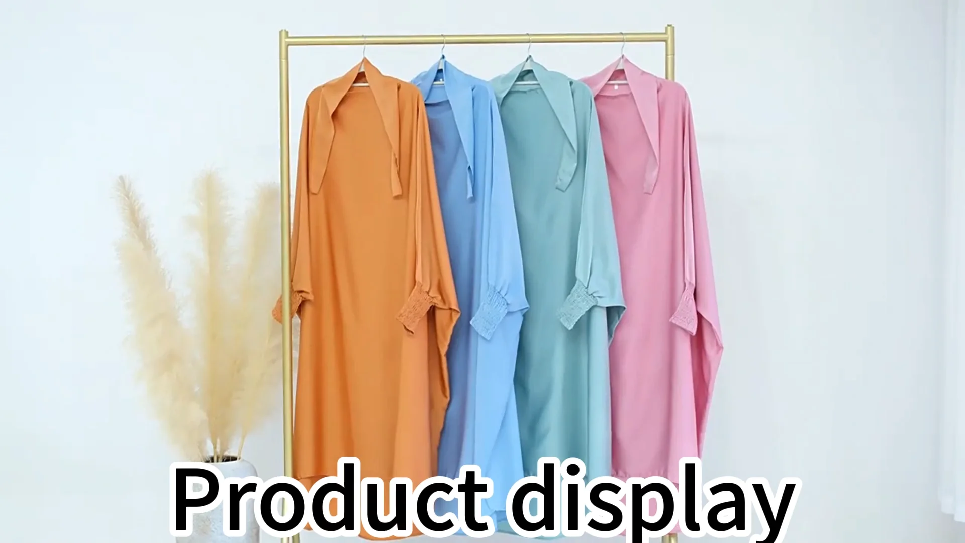 Ramadan Khimar Hijab Abaya Muslim Women Jilb Dress Prayer Set Hijab ...