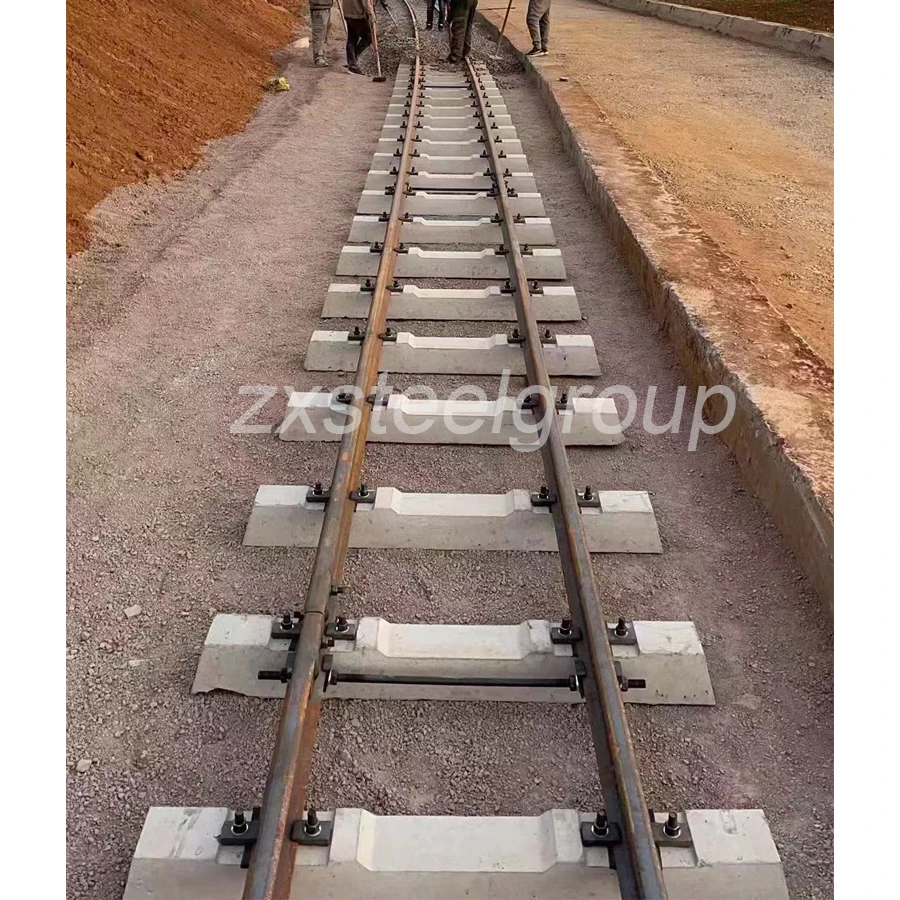 Rail Track Turnout / Rail Switch For Railway Construction Rail ...