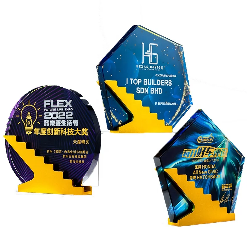 Jadevertu 2024 K9 crystal ladder trophy trofeos crystal plaque award ...