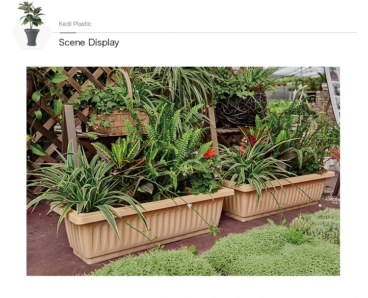 Outdoor Rectangle Planter Boxes - Perfect for Flower Pots