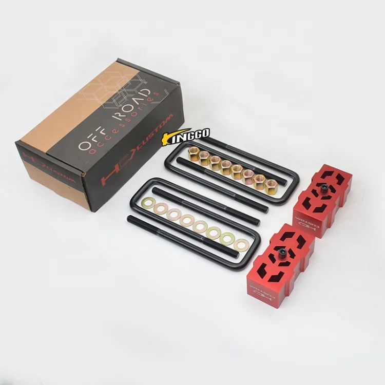 4x4 Suspension Leveling Kit Aluminum Tapered Face Block Rear Lift Block ...