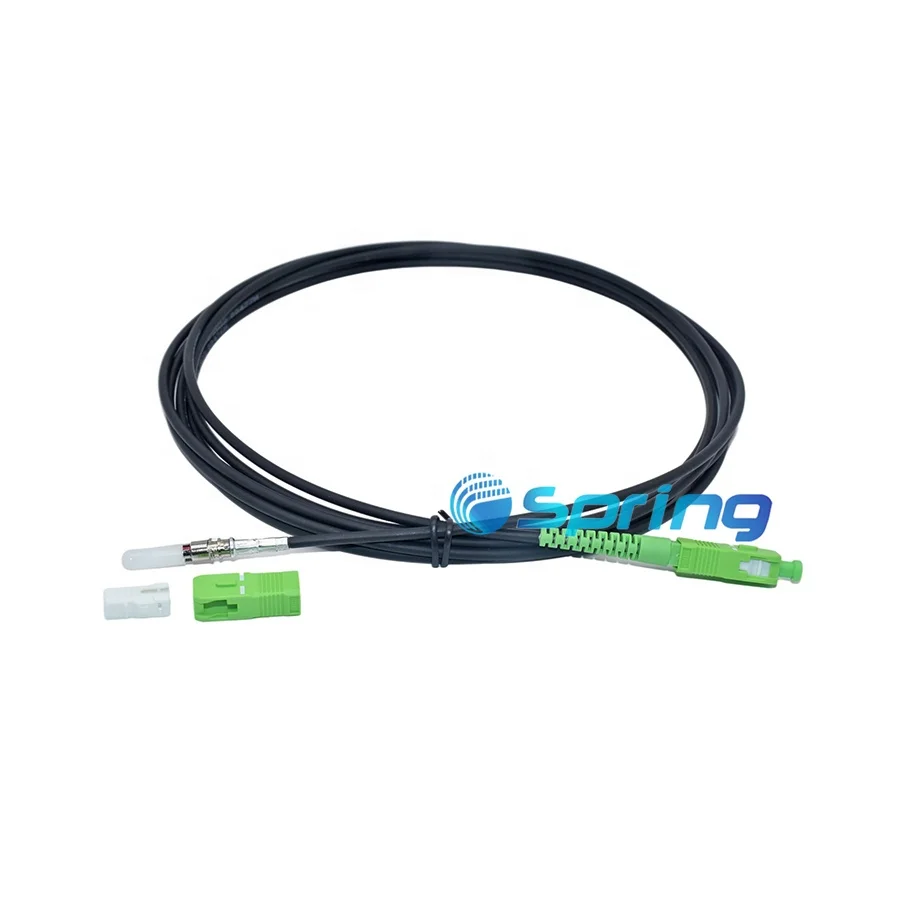 Fttx Sc Apc Ruggedized Pushed Pre-terminated Fiber Optic Drop Cable ...