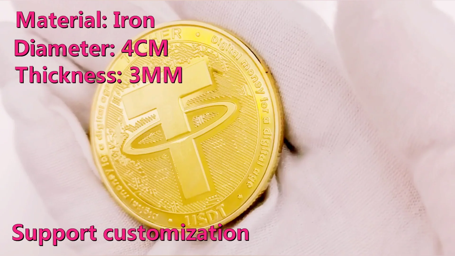 Diy Custom Lettering Creative Commemorative Coins T Letter Coins Gold ...