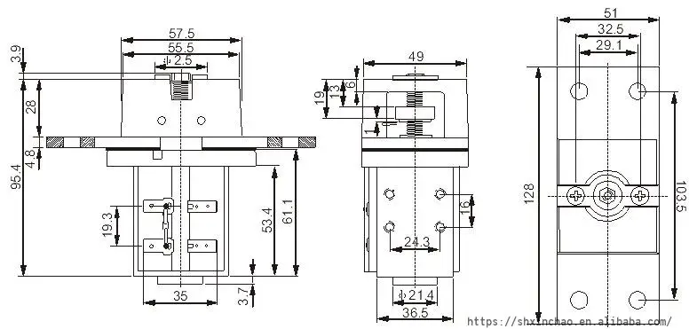Busbar Solenoid Relay DC Contactor Albright Type SW500 SW520A-21 SW500A ...