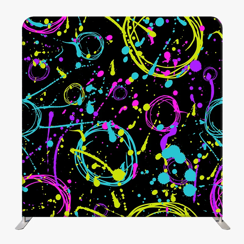 8ft Portable Backdrop Custom Tension Fabric Back Wall Stand Banner ...