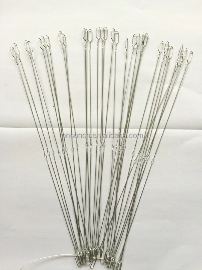 Steel Wire Heald Tin Plated Nylon Used On Power Loom Shuttle Loom Spare ...