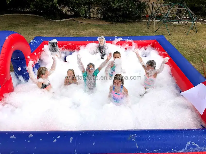 PVC Inflatable Foam Party Bouncy Castle Foam Party Foam Jumping Castle ...