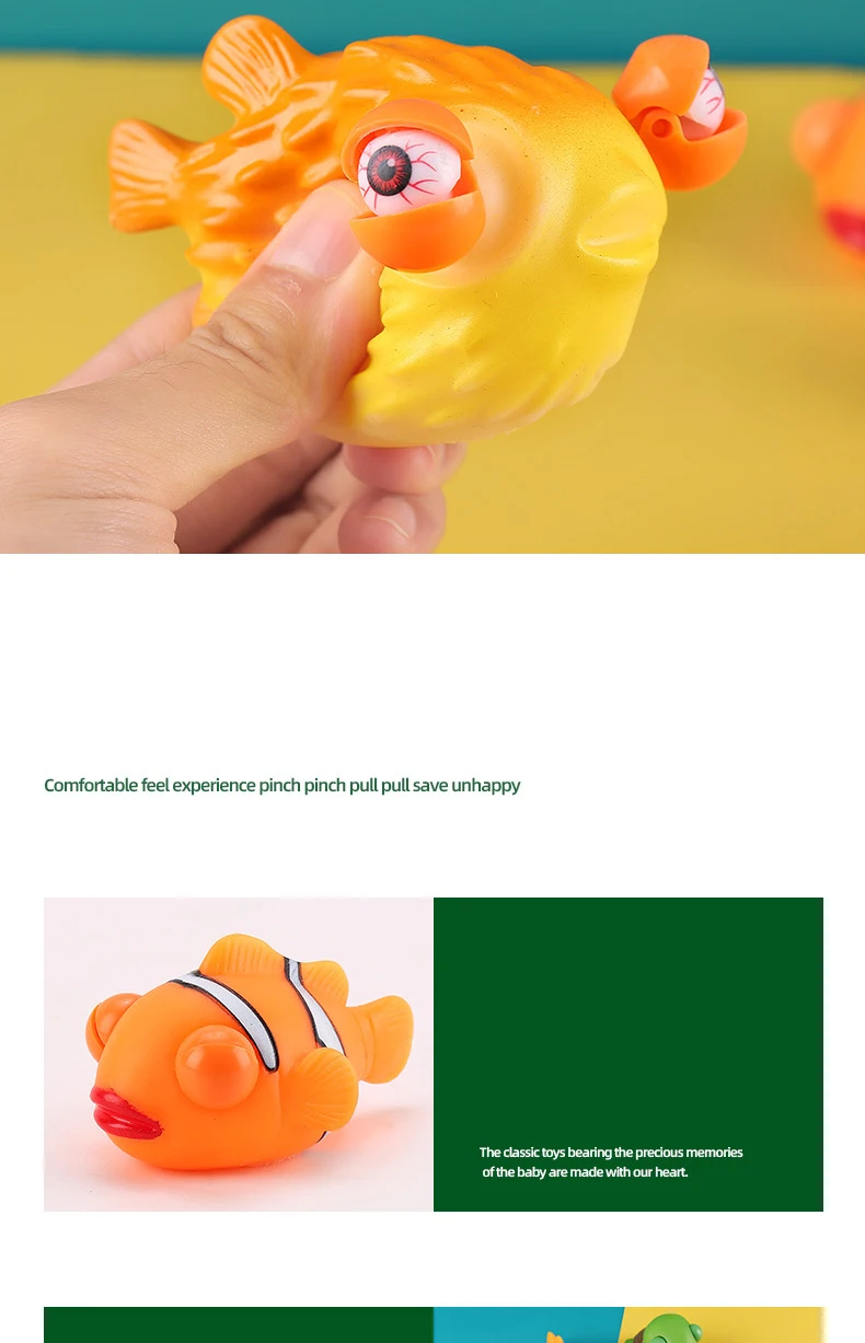 S198 Marine Animal Sunny Cute Colorful Fish Novelty Toy