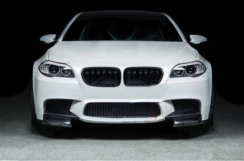 Carbon Fiber Front Bumper Splitters For Bmw 5-series F10 M5 2012-2017 ...