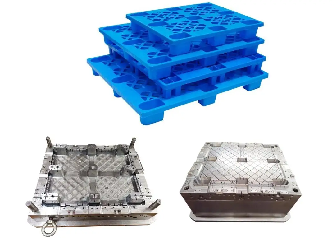 Custom Plastic Heavy Duty Stacking Industrial 9 Foot Pallet Injection ...