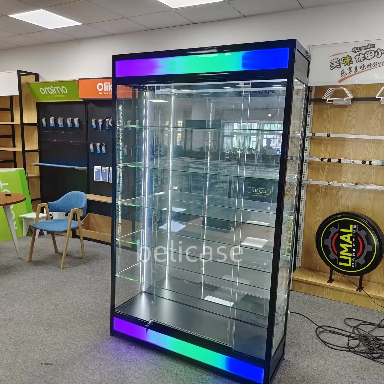 Wholesale Smoke Shop Glass Showcase - Boutique Display Cabinet