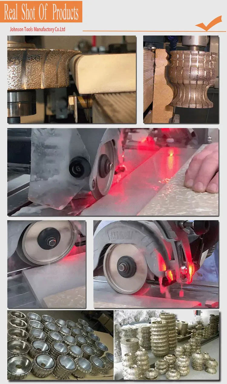 Various Specifications Diamond Grinding Wheel Granite Stone Edge Profiling Wheels For Stone ...