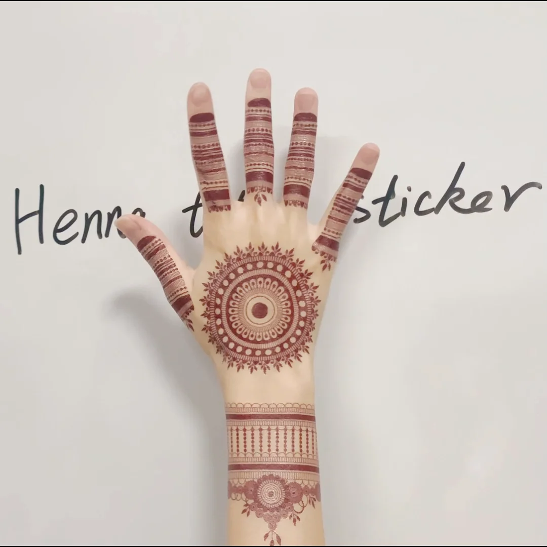 Henna Tatouage Marron Henna Tattoo Designs Stickers For Women - Buy ...