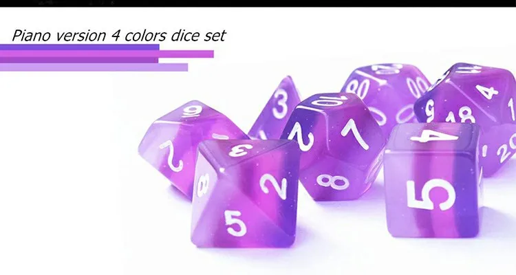 Orange and Black Granite Multi-Sided Dice Custom Matching Collection of ...