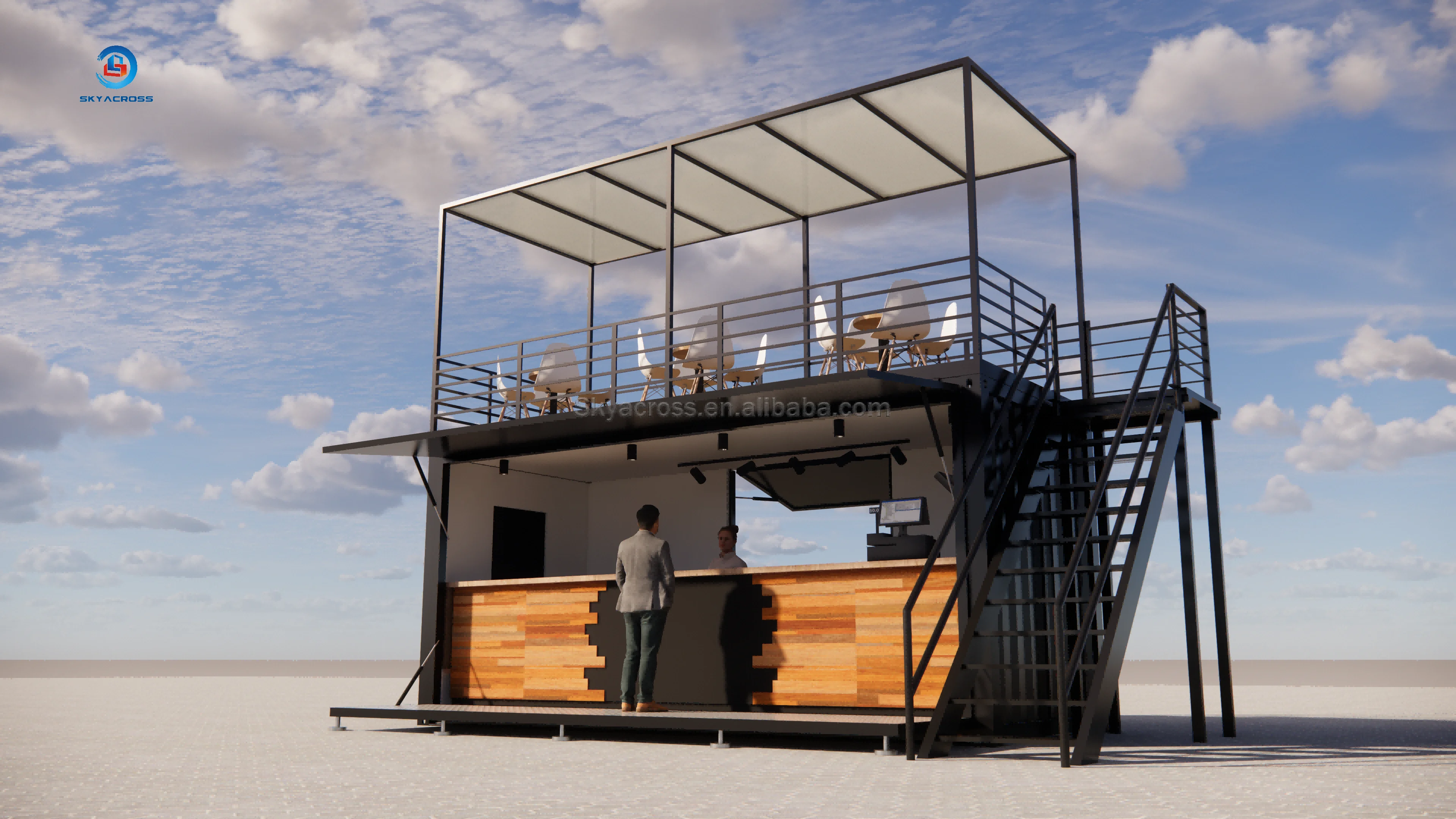Luxury Shipping Container House - Mobile Restaurant/kiosk